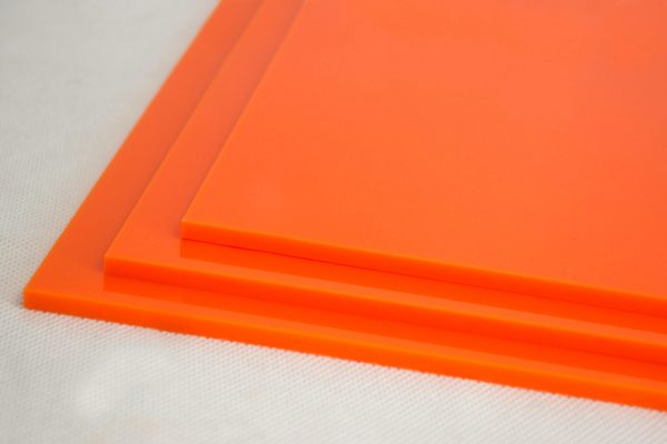 Orange Greencast Acrylic Sheet - Cut to Size - Cut Plastic Sheeting