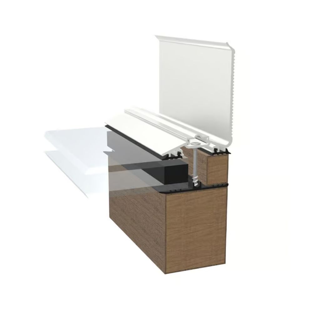 Screw Down 50mm Rafter Supported Glazing Wall Flashing Bar | 3000mm ...