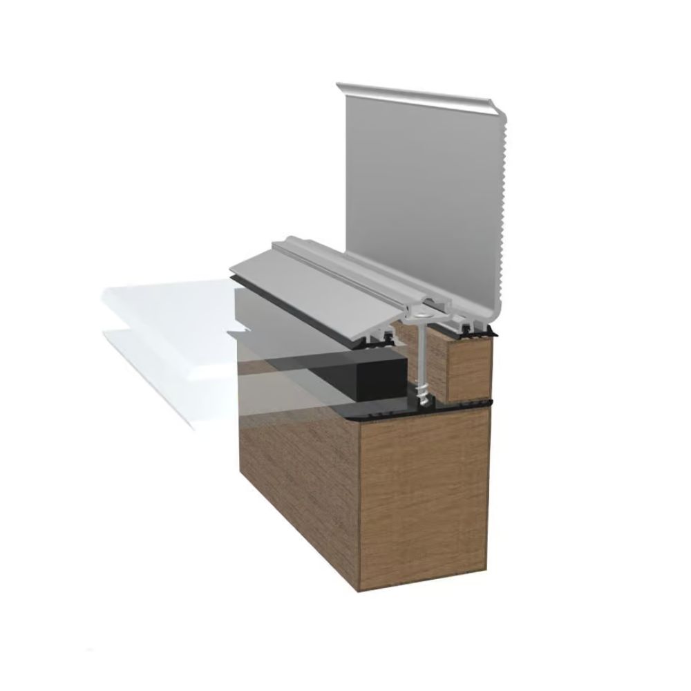 Screw Down 50mm Rafter Supported Glazing Wall Flashing Bar | 3000mm ...