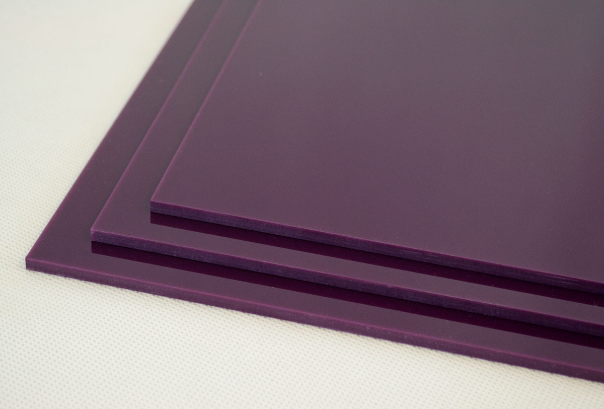 Aubergine Purple Acrylic Sheet | Gloss Finish | 3 MM | CPS