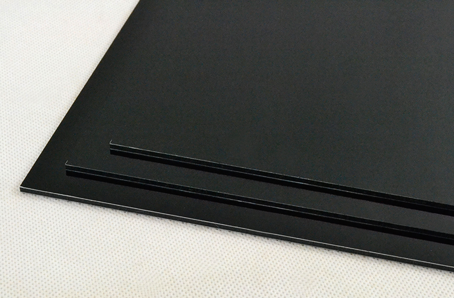 Black Dibond Aluminium Composite Panels - Cut Plastic Sheeting