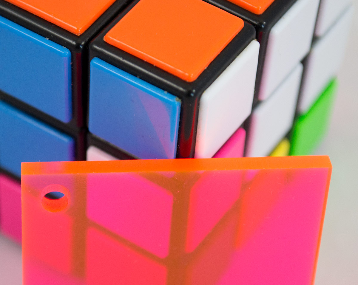 Fluorescent Pink Acrylic Sheet | Cut To Size | 3 MM | CPS